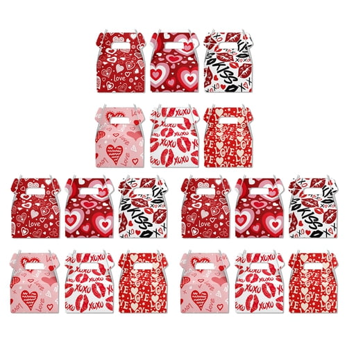 GZCW Valentines Day Gift Boxes Cardboard Bakery Treat Boxes Love Heart ...