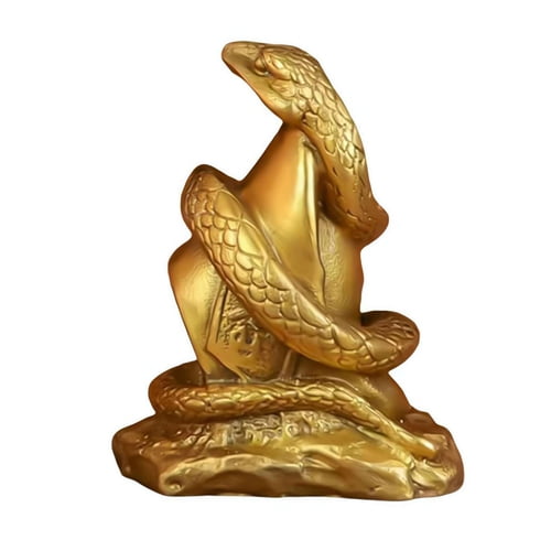 GZCW Zodiac Snake Ornament Resin Snake Figurine Tabletop Wealth Luck ...