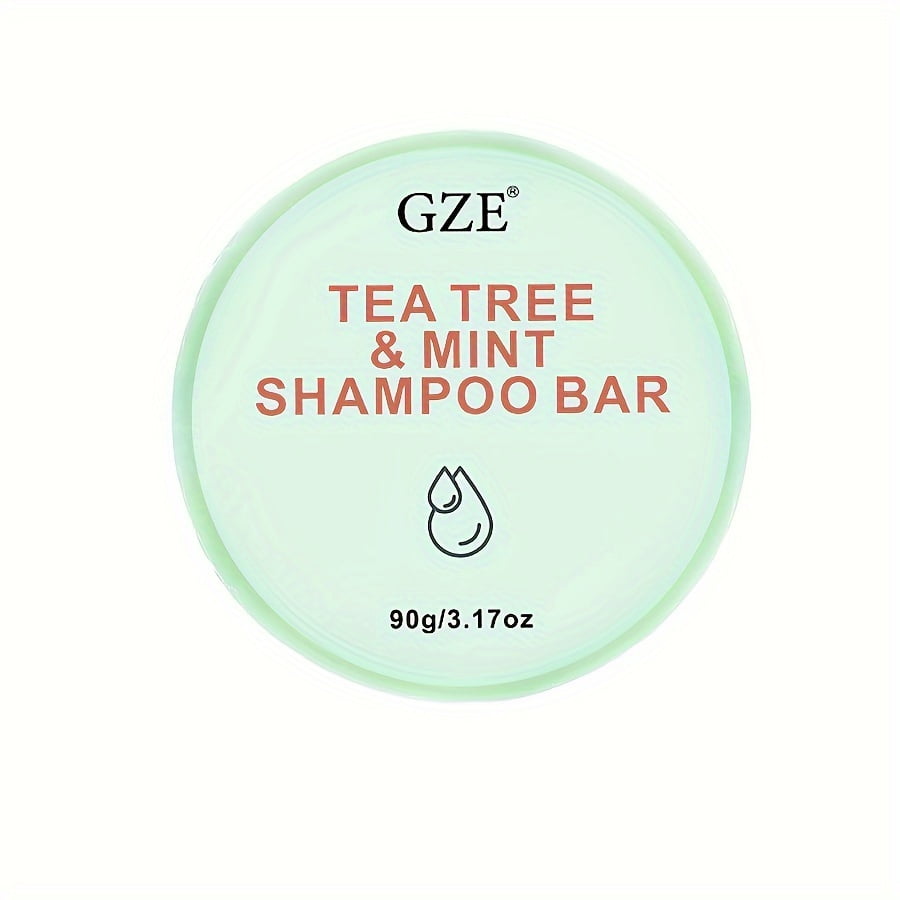 GZE Tea Tree & Mint Clarifying Bar Shampoo for Hair Dandruff | Removes ...