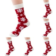 Cute Christmas Fuzzy Cozy Socks for Women, Warm Plush Fun Colorful ...
