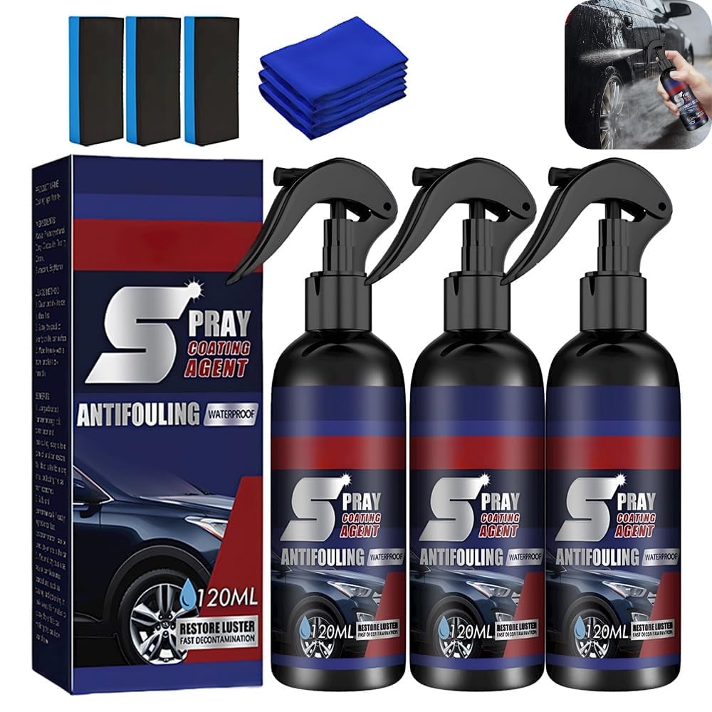 GZH Multi-Functional Coating Renewal Agent, Car Coating Agent Spray, 3 ...