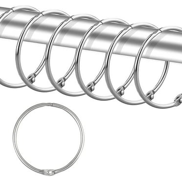 12pcs Shower Curtain Ring Rustproof Shower Curtain Hooks Glide Metal ...