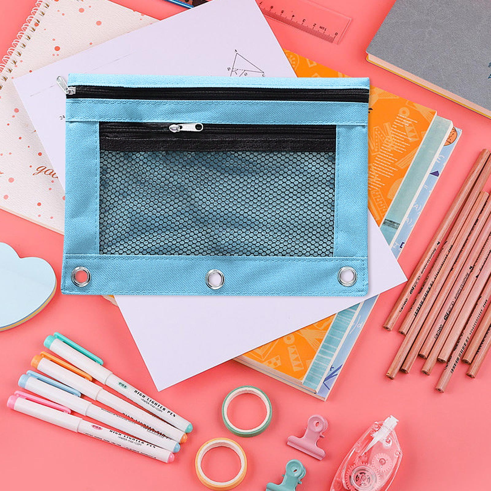 GZHCGSM Bag For Document Pencil Case Bag Mesh Pencil Pouch Adults ...