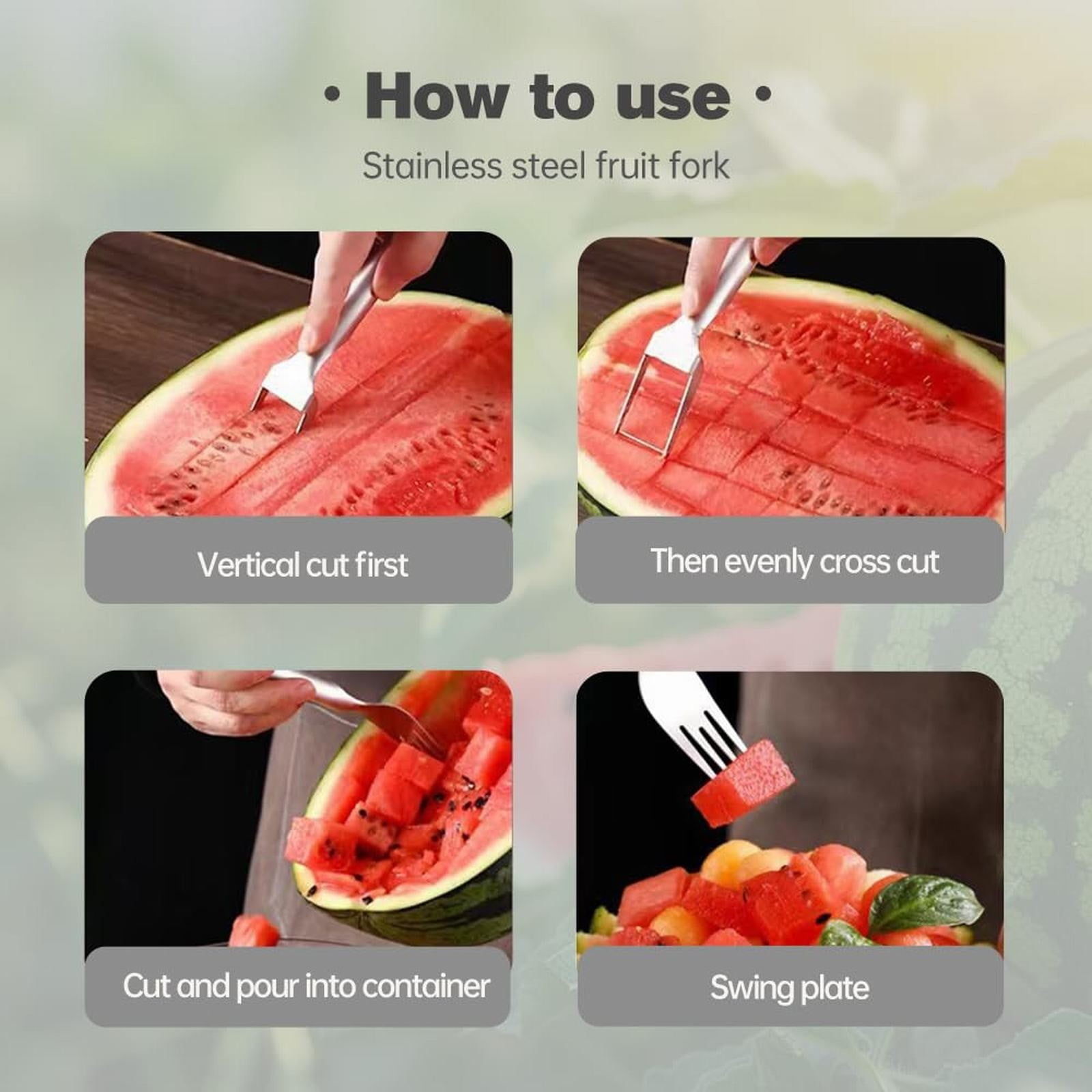 GZHCGSM Two In One Stainless Steel Fruit Cutter Watermelon Cutter 2024 ...