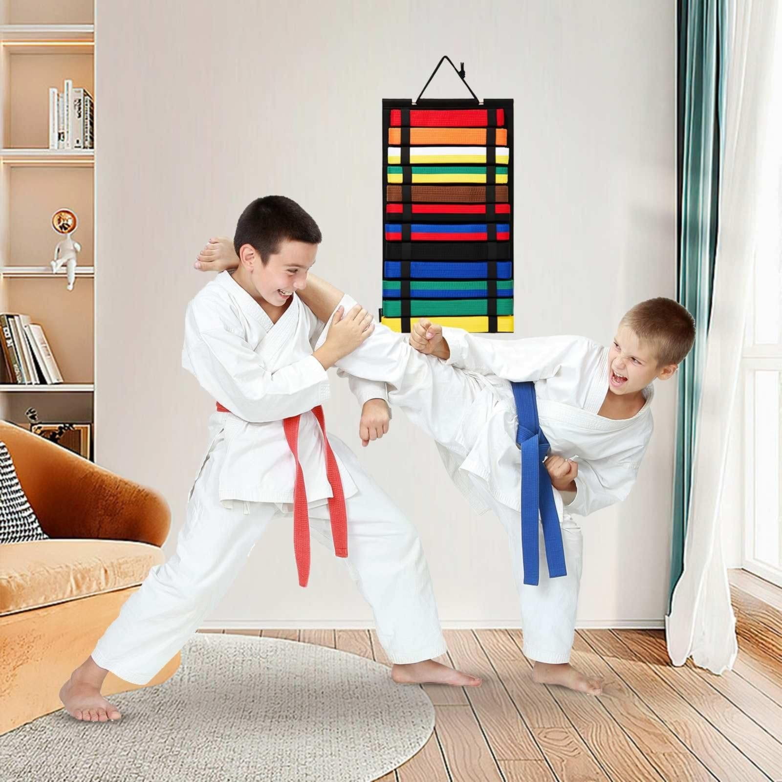 GZHCGSM Utility Shelf Belts Karate Belt Display Rack Taekwondo Belt ...