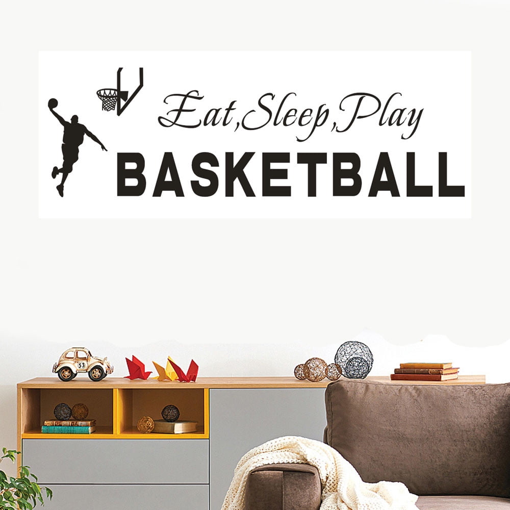 GZHCGSM Wall Decals Decoration Home Sleep Basketball Room Sticker Wall ...