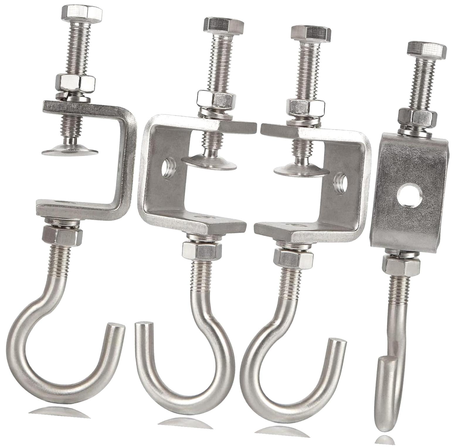 GZHJMY 1 3/16 In Stainless Steel Small C Clamps + Metal Threaded ...