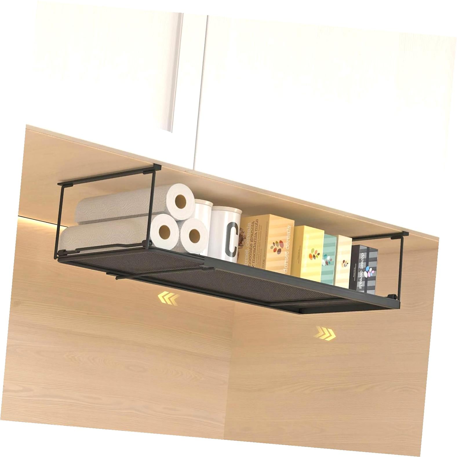 GZHJMY 1 Pack Hanging Under Shelf Storage Basket Organizer, Expandable ...