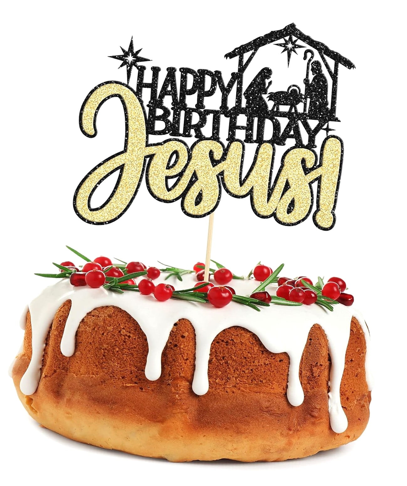 GZHJMY 1-Piece Cake Topper Glitter Birthday Cake Decorations is Reason ...