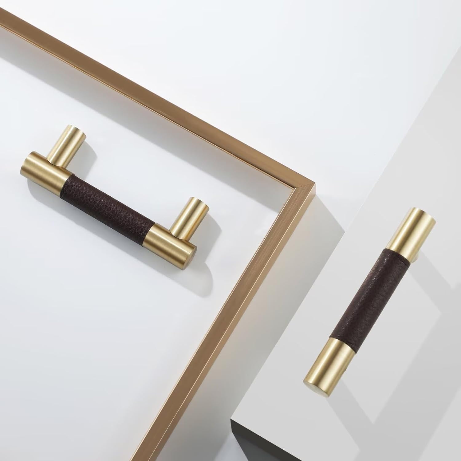 GZHJMY 10 Pack 3" Drawer Pulls and Knobs, Brown and Cabinet Handles ...