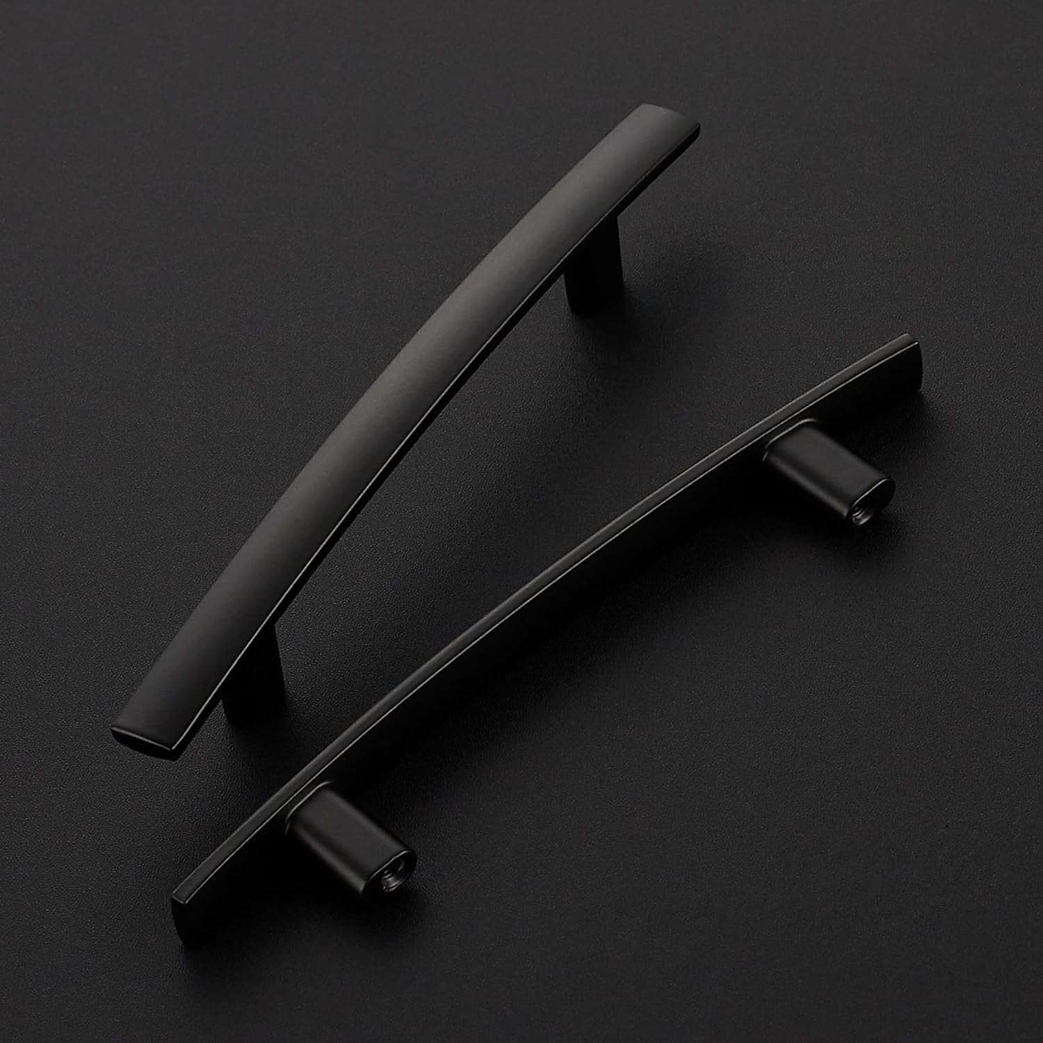 GZHJMY 10-Piece Set of 3.75" Hole Center Curved Cabinet Handles ...