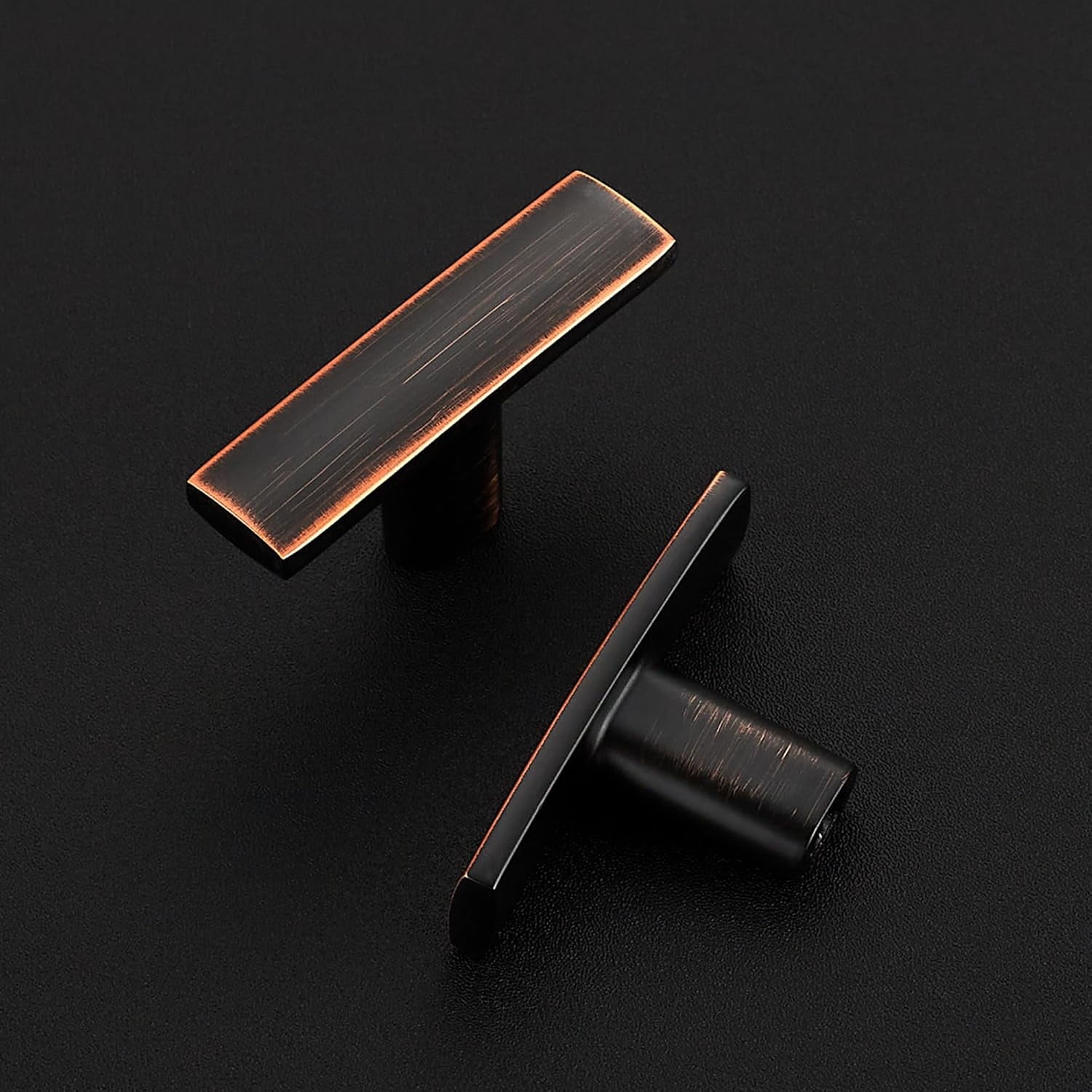 GZHJMY 10-Piece Single Hole Cabinet Handles - Arched Knobs in Oil ...