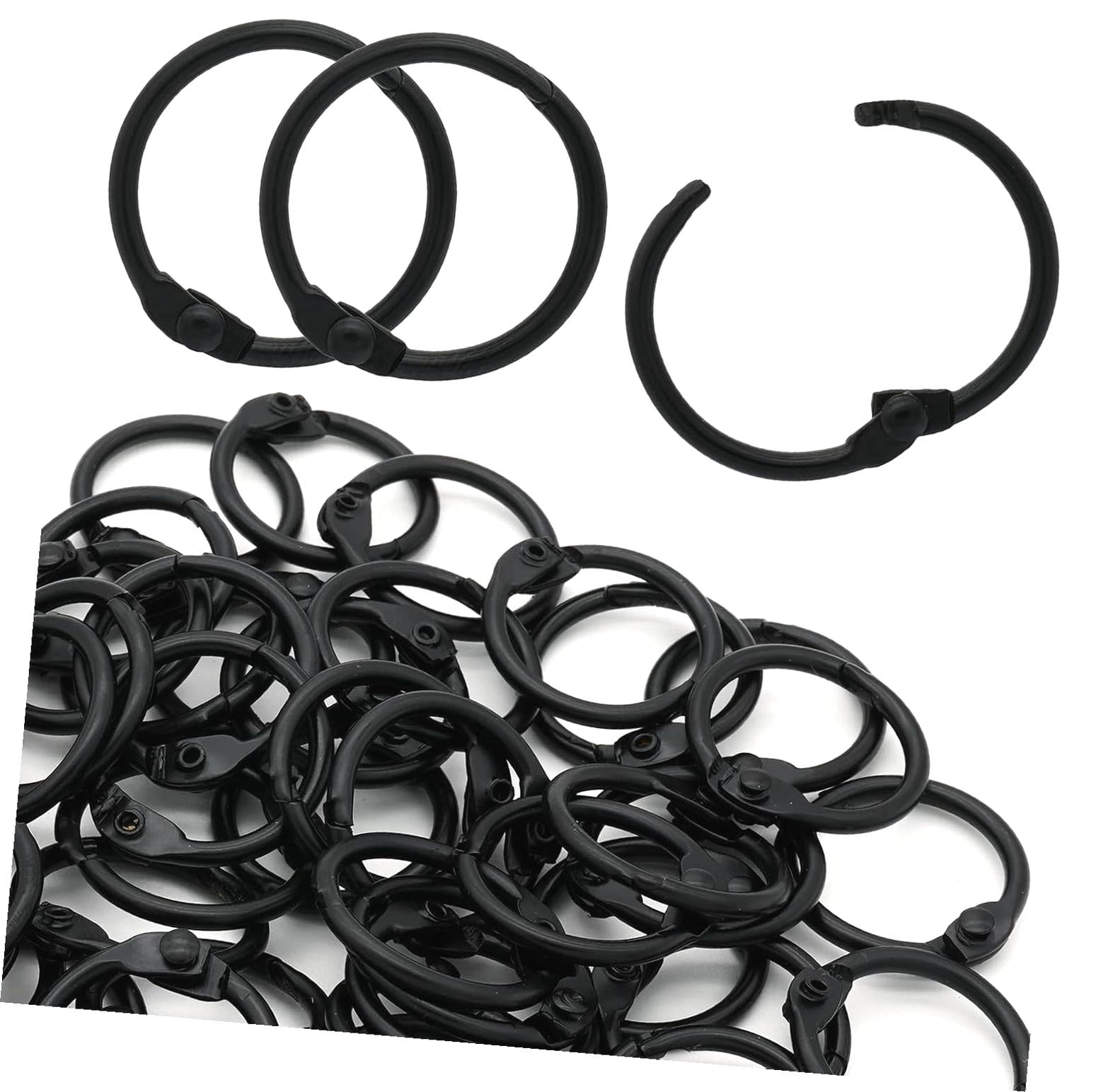GZHJMY 100 Pcs 1/2 Inch Binder Clips, Loose Leaf Binder Book Paper ...