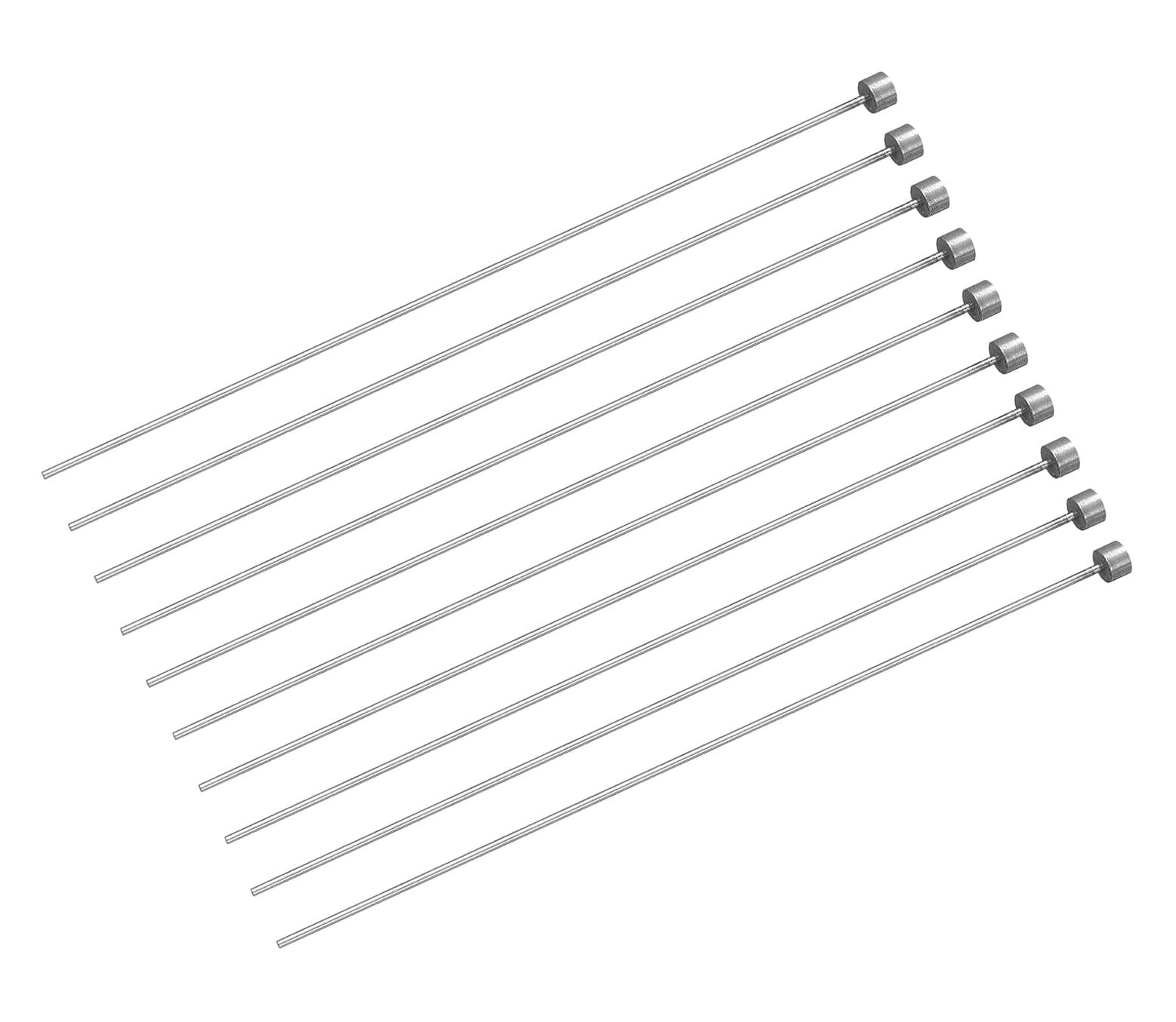 GZHJMY 10Pcs Straight Ejector , 2mm (5/64") Diameter, 65Mn Steel with ...