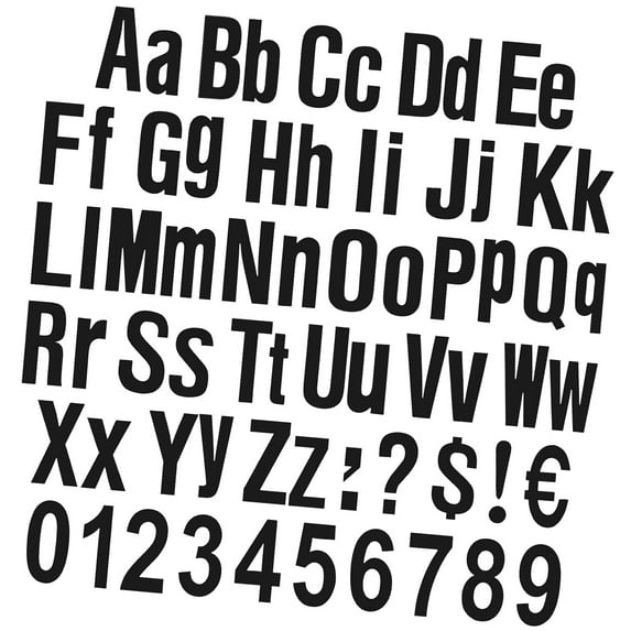 GZHJMY 134 Pcs 5 Inch Bulletin Letters Alphabet Letters Numbers and ...