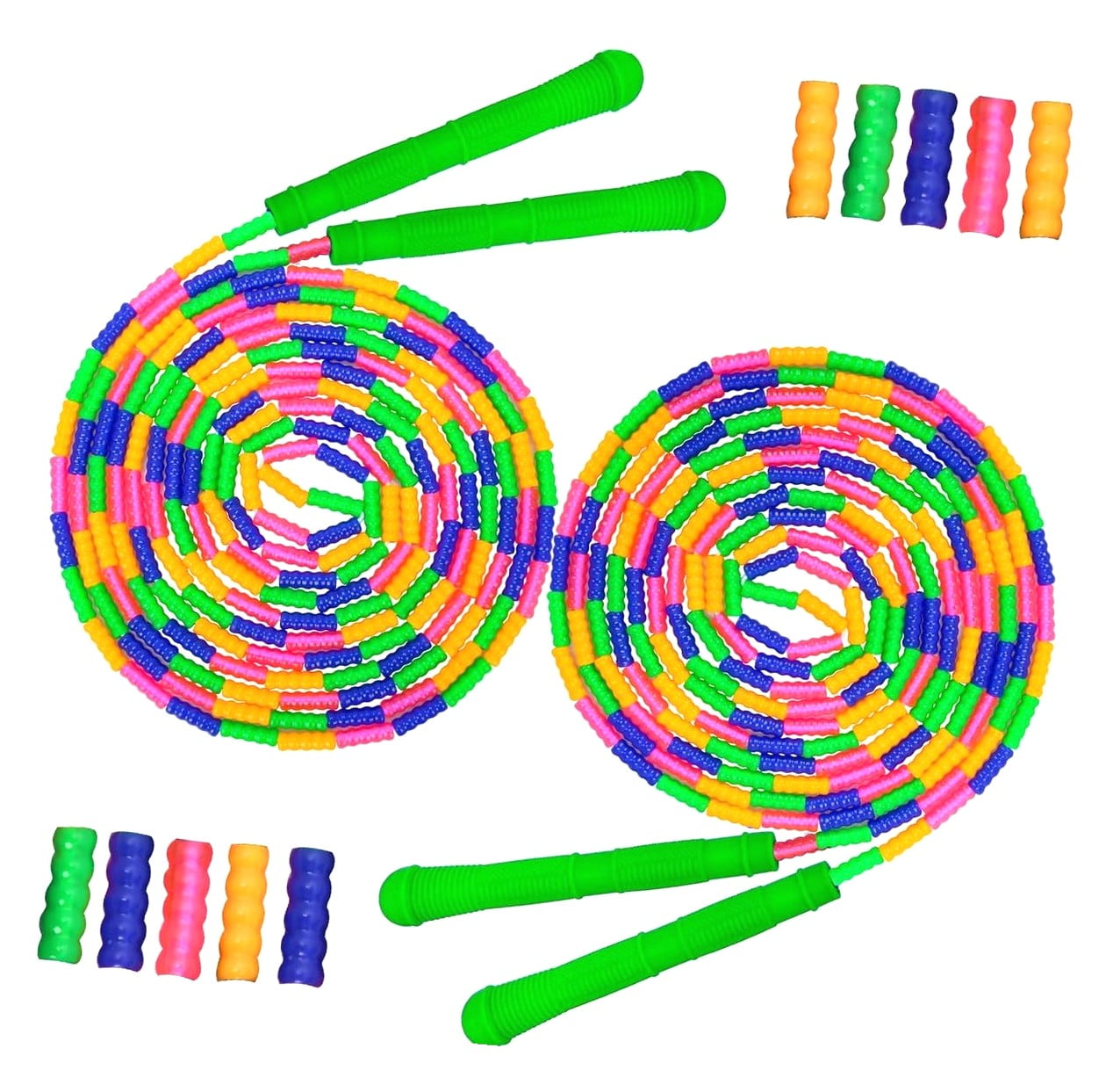GZHJMY 16 FT Long Jump Rope (2 PACK), Double Dutch Jump Ropes, Soft ...