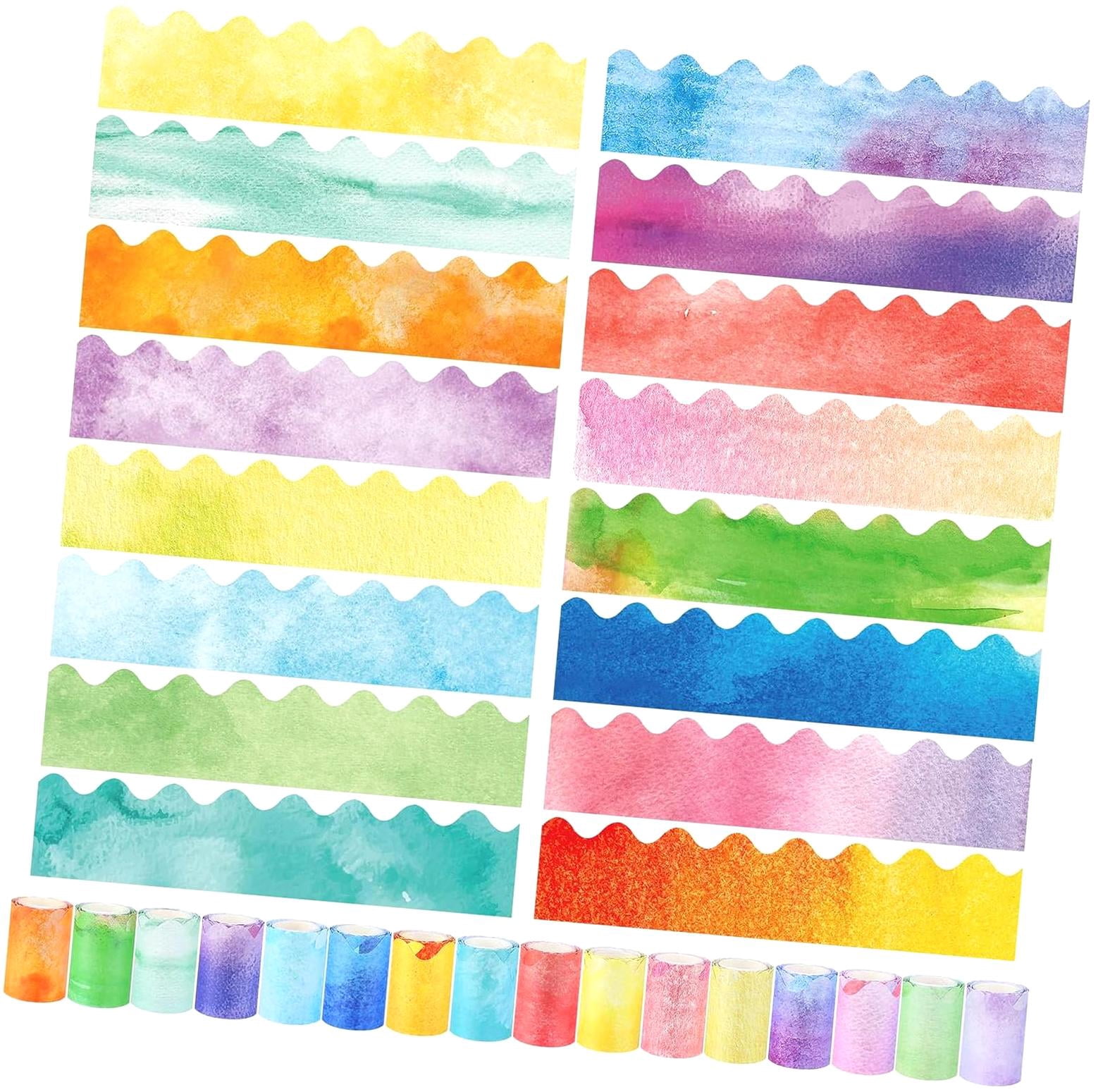 GZHJMY 16 Rolls 263 ft Bulletin Board Borders Scalloped Border Trim ...