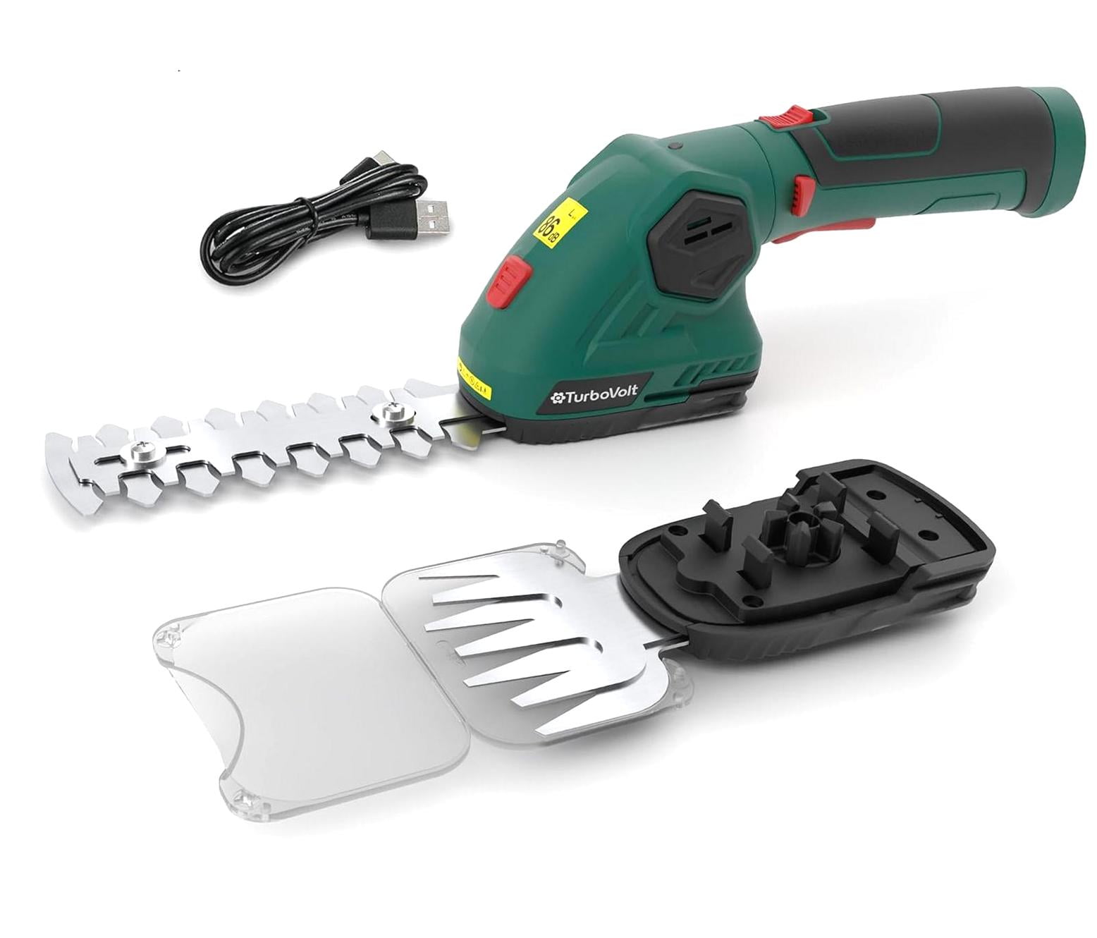 GZHJMY 2 in 1 Cordless Hedge Trimmer & Grass Shear, 8v Compact Handheld ...