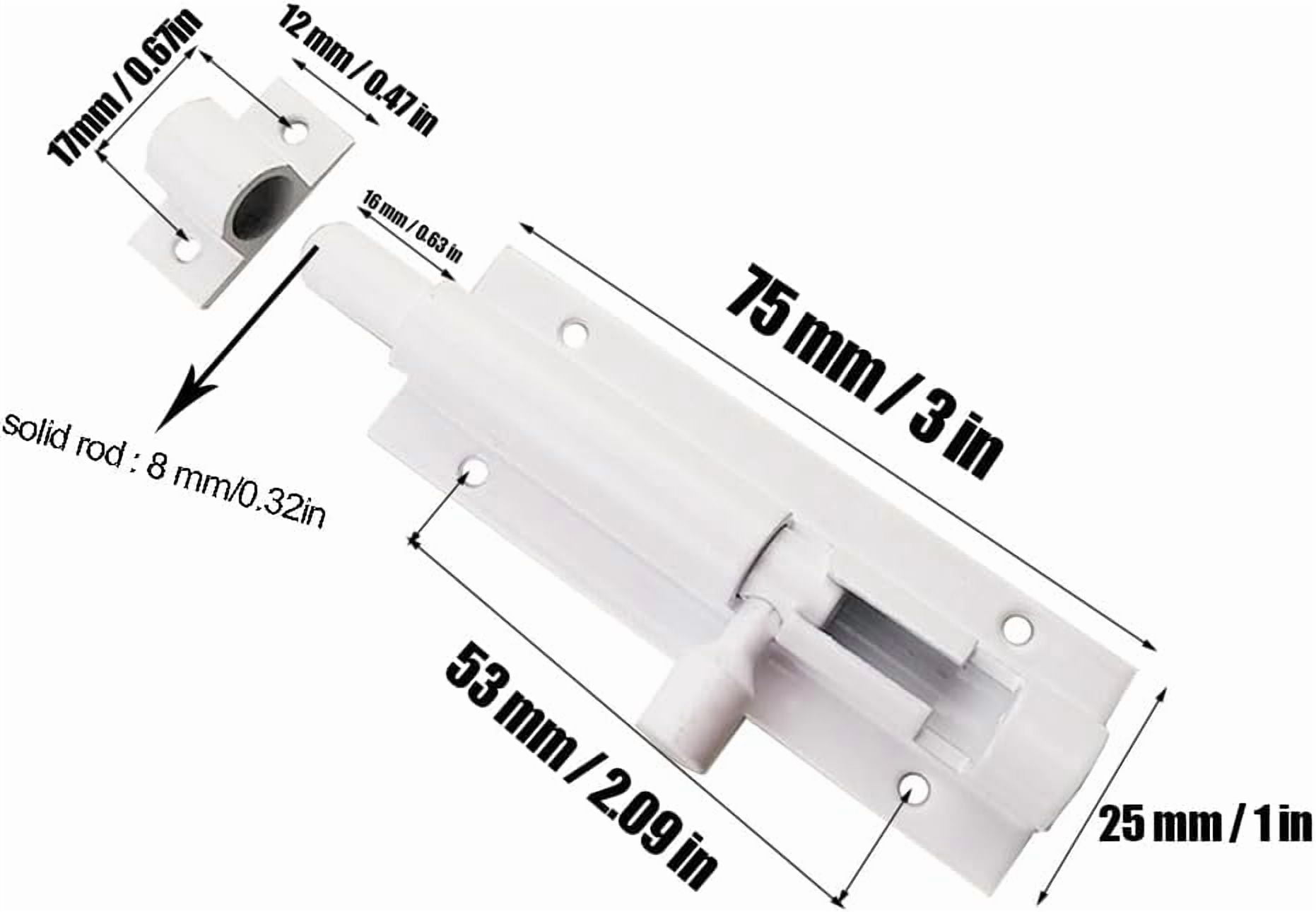 GZHJMY 2 Pack 3 Inch Barrel Bolt Lock, Slide Lock, Security Sliding ...