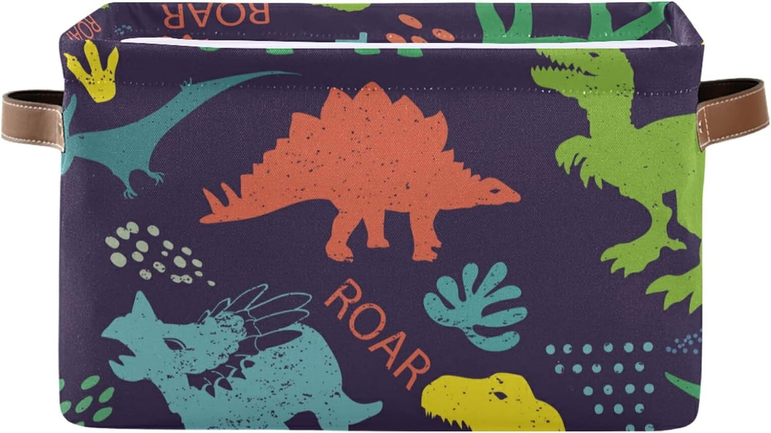 GZHJMY 2 Pack Collapsible Organizer Storage Bins with Cute Dinosaur ...