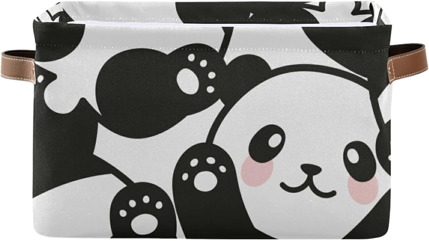 GZHJMY 2 Pack Collapsible Organizer Storage Bins with Cute Panda Cute ...