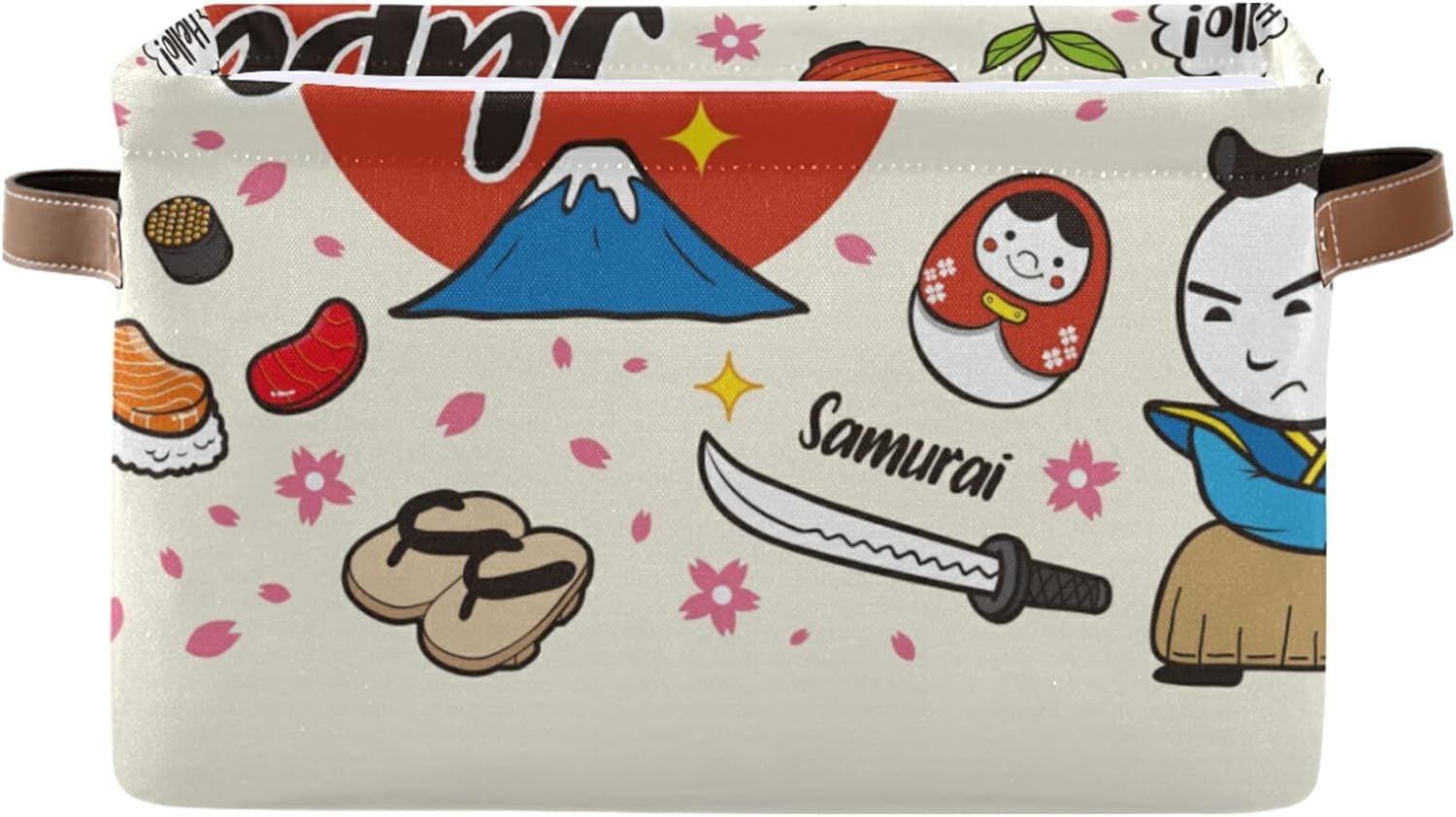 GZHJMY 2 Pack Collapsible Organizer Storage Bins with Japan Doodle ...