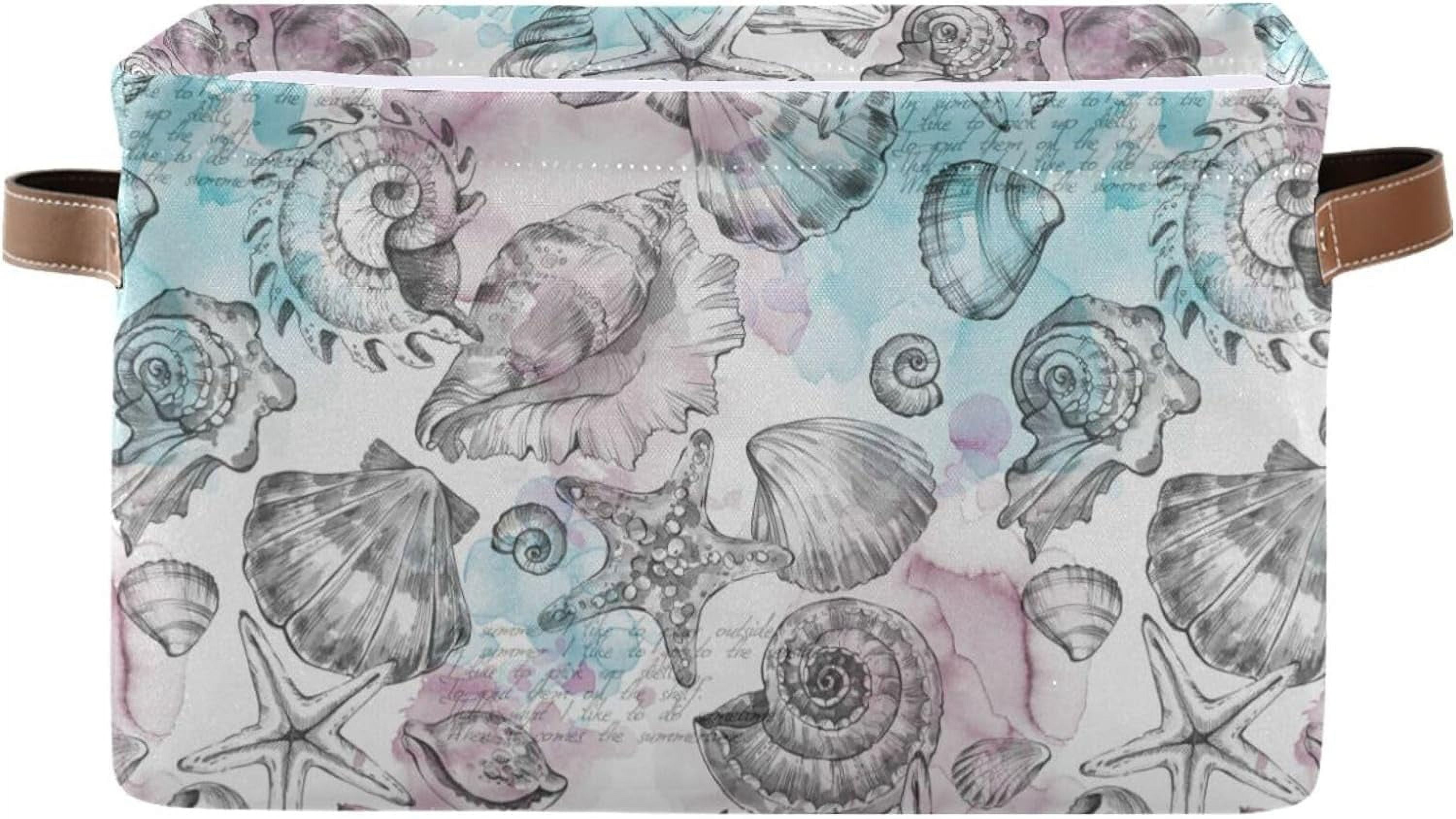 GZHJMY 2 Pack Foldable Rectangular Storage Baskets,Fabric Shelves ...