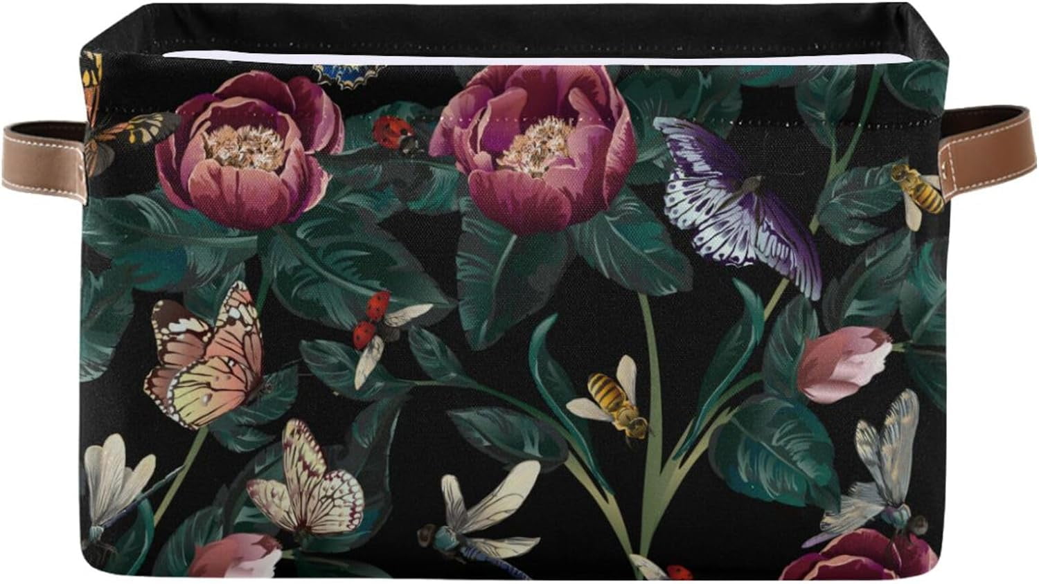 GZHJMY 2 Pack Foldable Rectangular Storage Baskets,Fabric Shelves ...