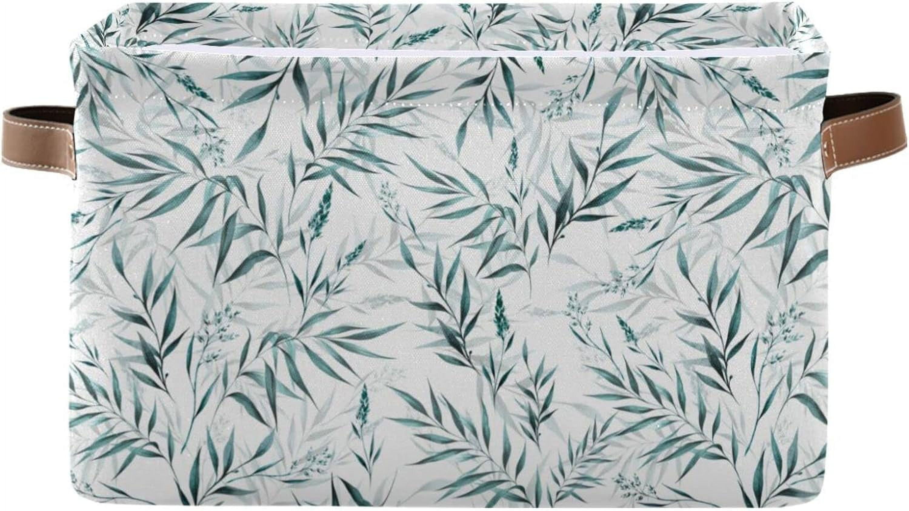 GZHJMY 2 Pack Foldable Rectangular Storage Baskets,Fabric Shelves ...