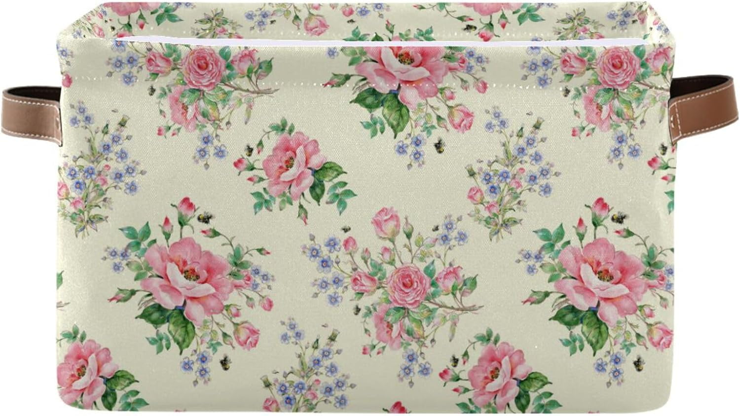 GZHJMY 2 Pack Foldable Rectangular Storage Baskets,Fabric Shelves ...