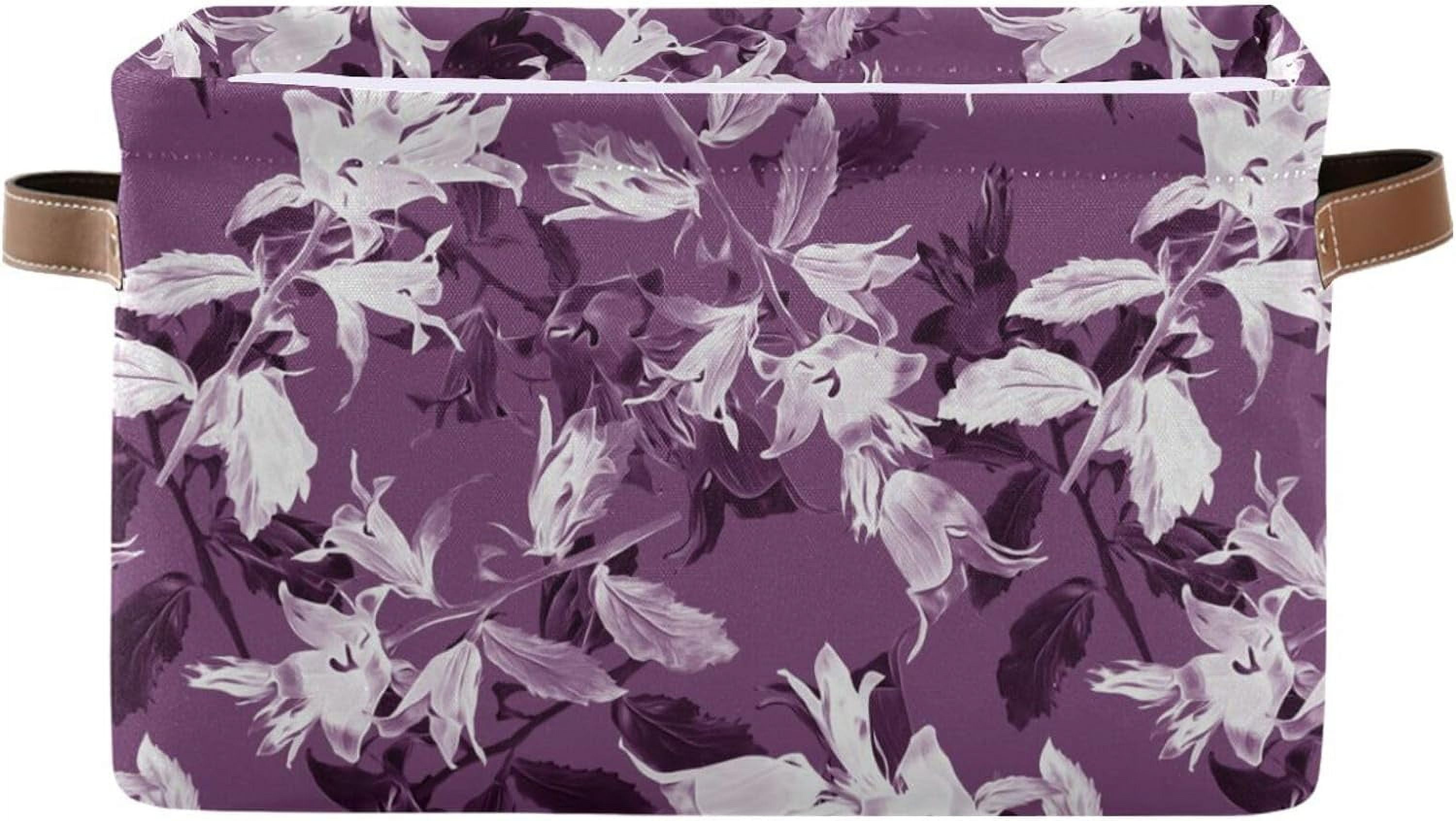 GZHJMY 2 Pack Foldable Rectangular Storage Baskets,Fabric Shelves ...