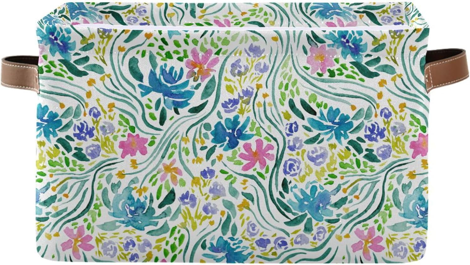 GZHJMY 2 Pack Foldable Rectangular Storage Baskets,Fabric Shelves ...