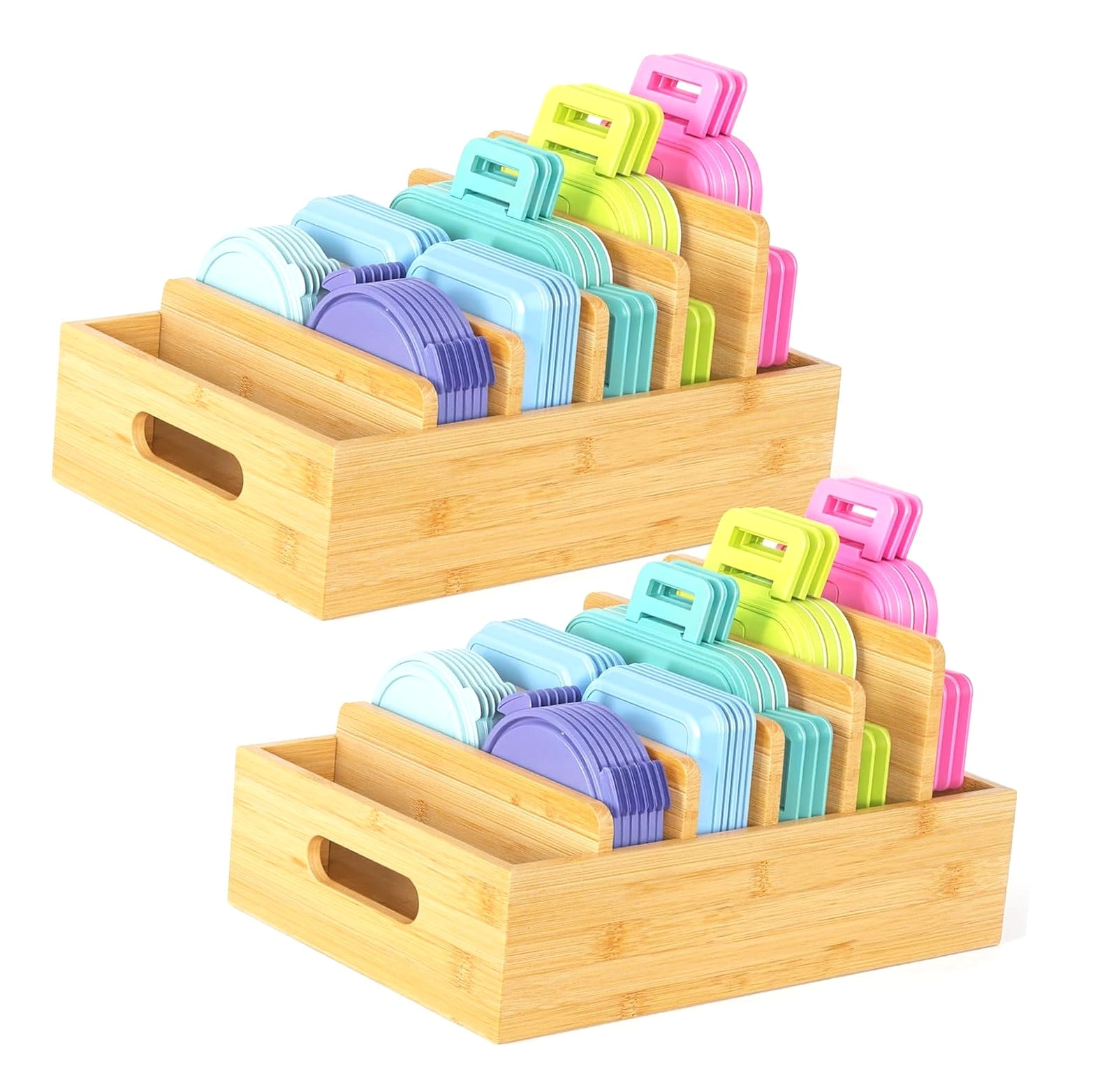 GZHJMY 2 Pack Lid Organizers Inside Cabinet Pan Lid Organizer for ...