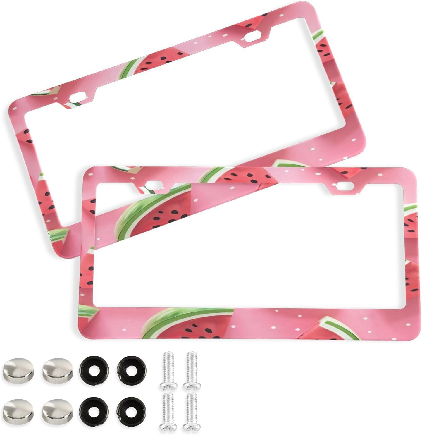 GZHJMY 2 Pcs License Plate Frame Cartoon Watermelon License Plate Cover ...