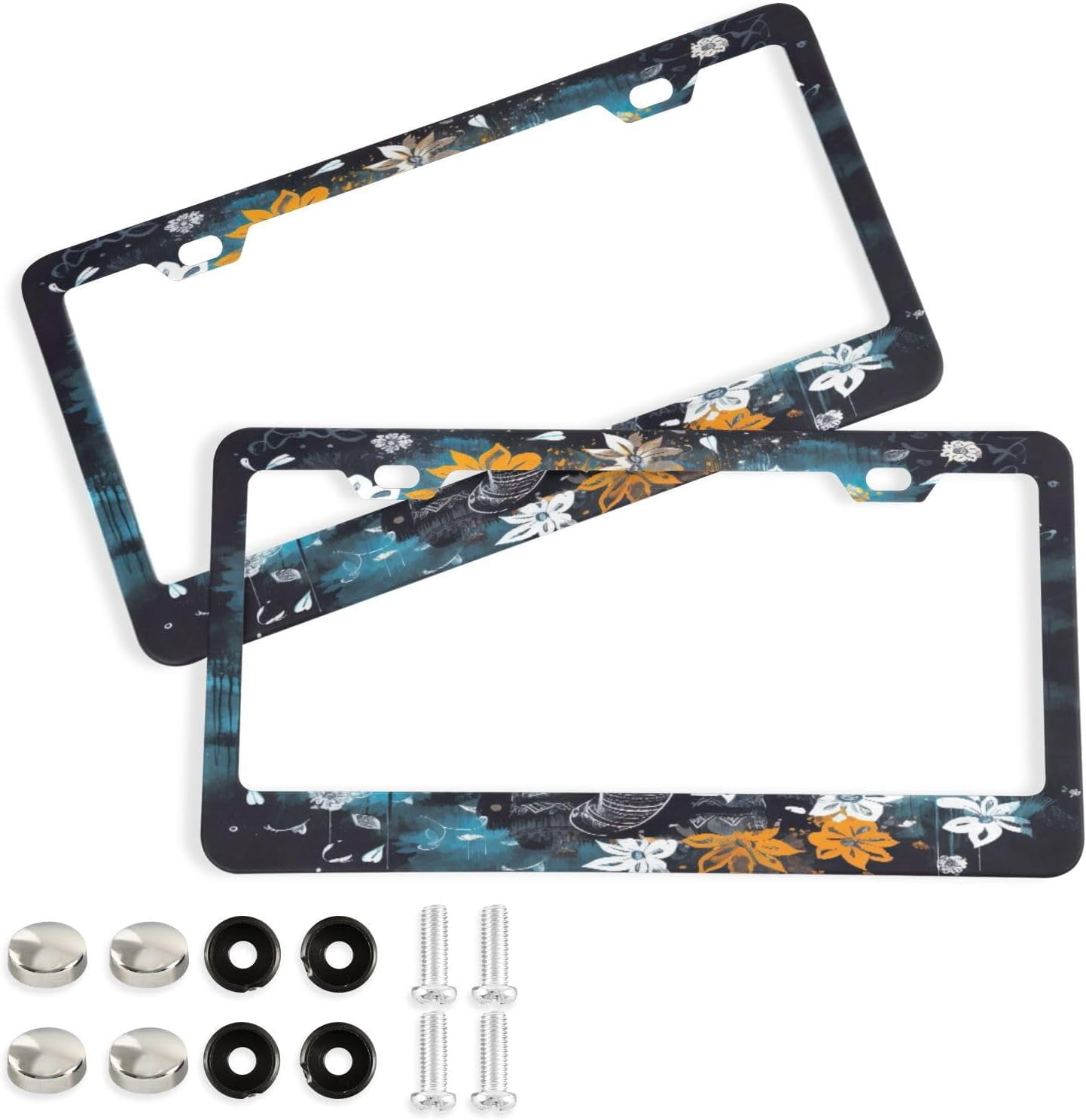 GZHJMY 2 Pcs License Plate Frame Indian Elephant License Plate Cover ...