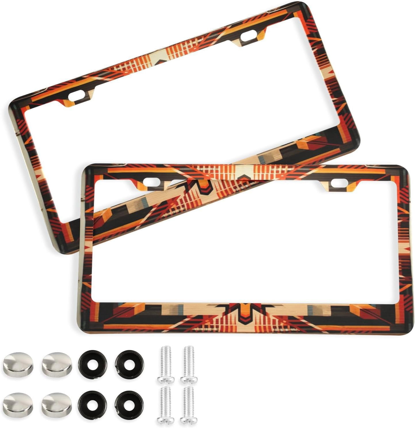 GZHJMY 2 Pcs License Plate Frame Navajo Arrow License Plate Cover ...
