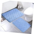 GZHJMY 2-Piece Bathroom Rugs Set, Memory Mat Set, Soft Absorbent ...