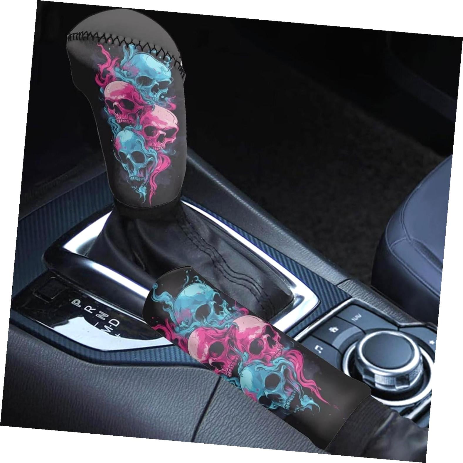 GZHJMY 2-Piece Car Handbrake and Gear Shift Cover Set for All Genders ...