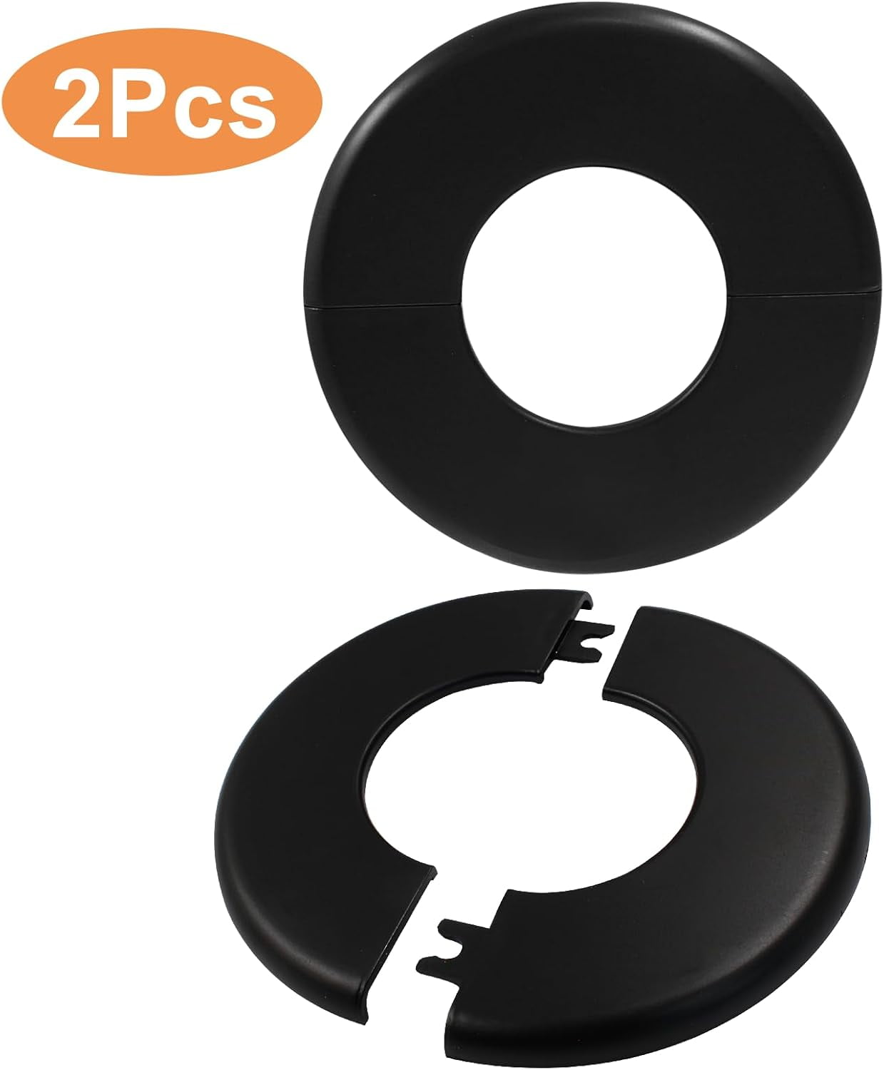 GZHJMY 2 Pieces Square Wall Split Flange Cover Escutcheon Plate Self ...