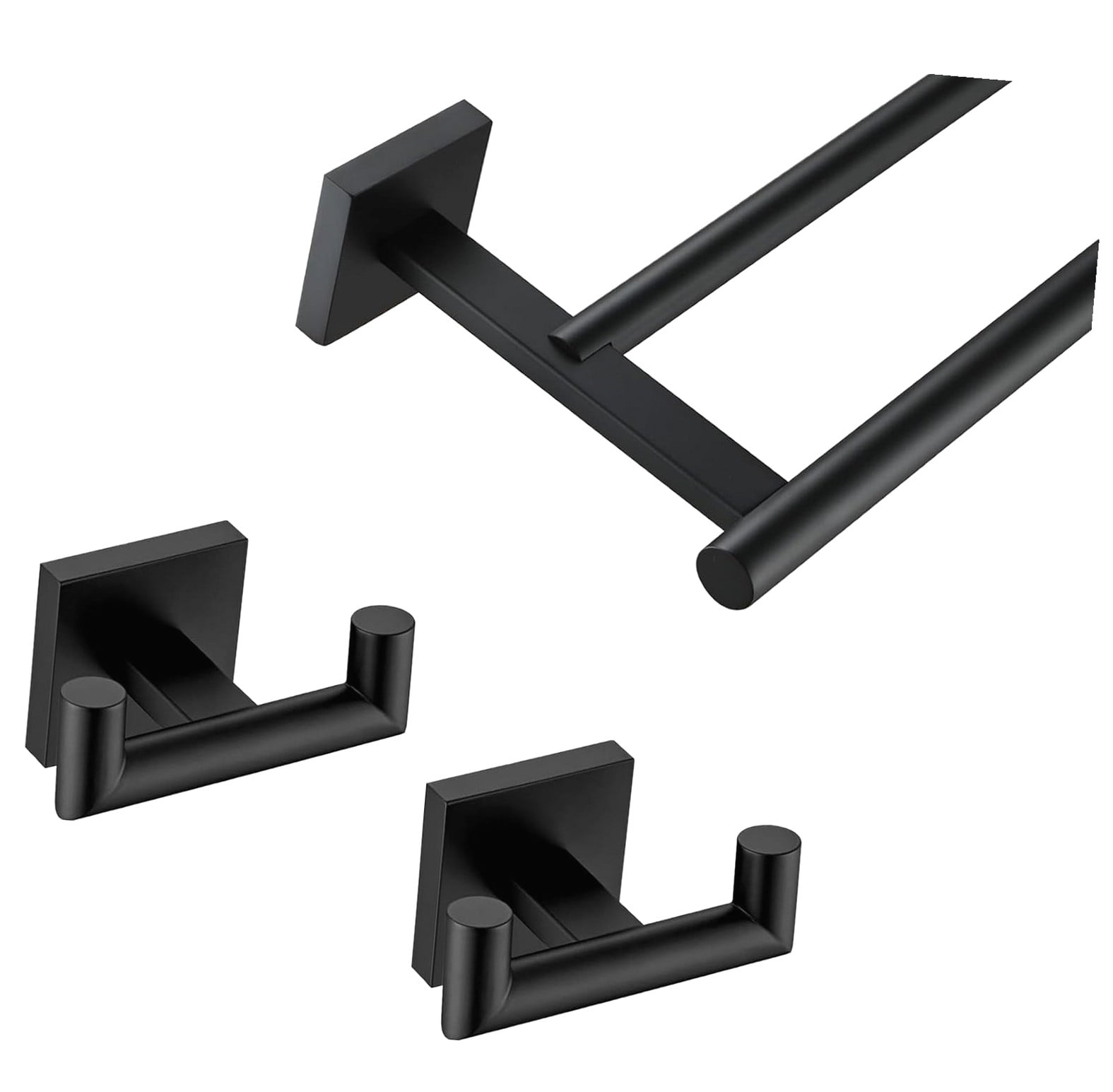 GZHJMY 20 Inch Bathroom Bars Rails Robe Bathroom Double Coat Wall ...