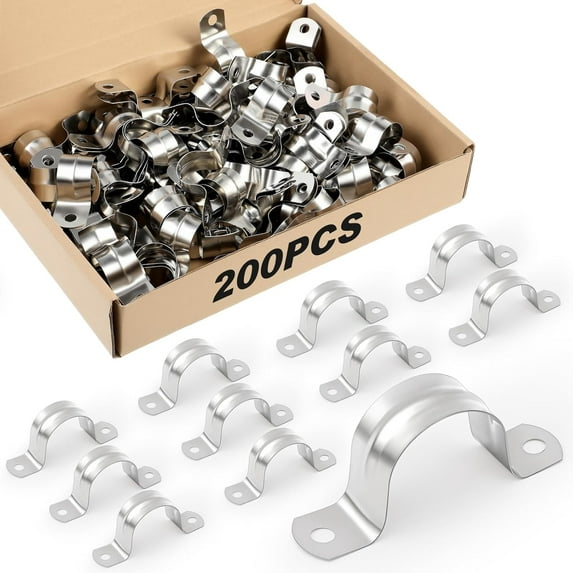 GZHJMY 200 Pcs 1 Inch Pipe Steel Conduit Reinforced Rigid 2 Hole for ...