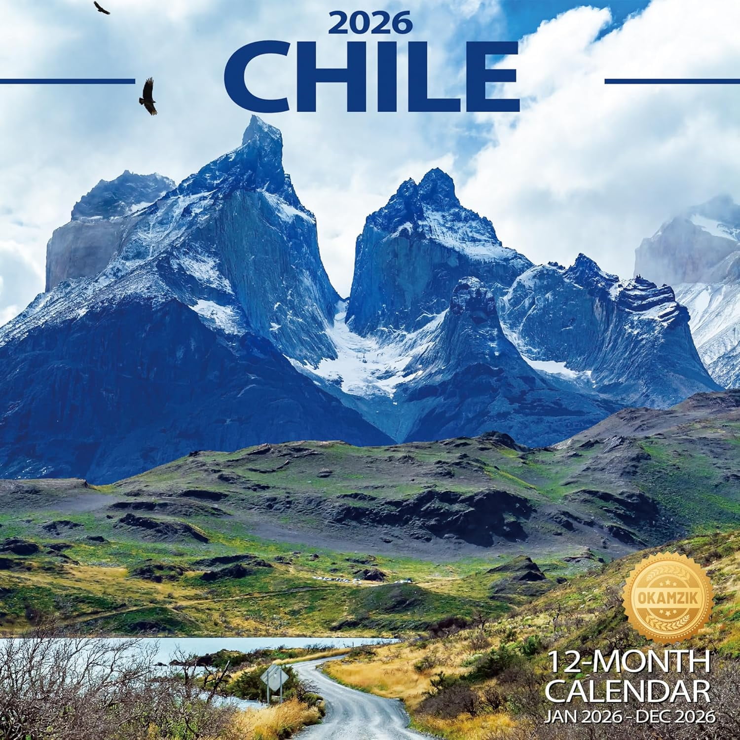 GZHJMY 2026 Wall Calendar Chile Planner Calendar, Hangable Monthly Wall ...