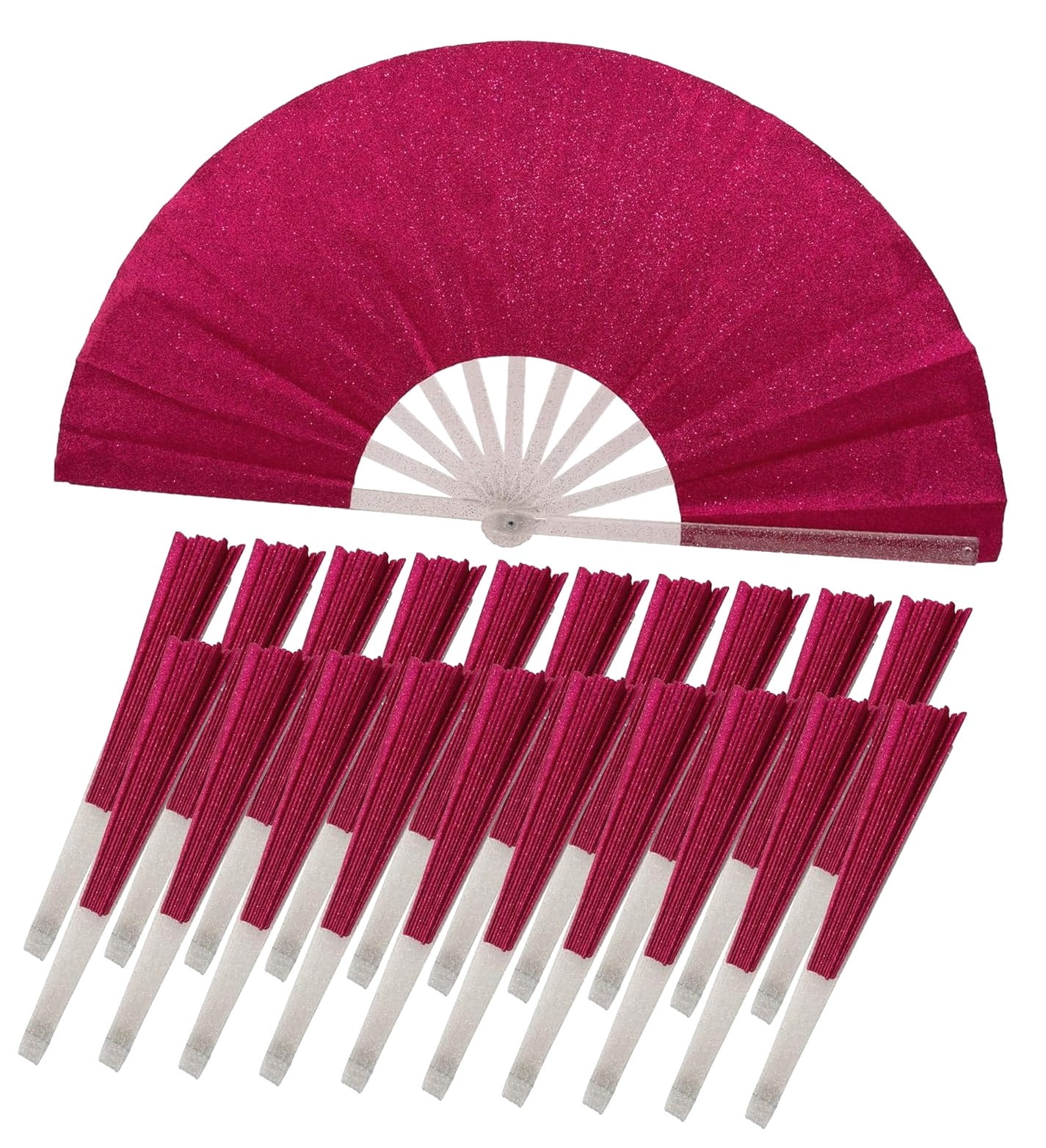 GZHJMY 20PCS Large Handheld Rave Fans for Adults/, Foldable Fans, rave ...