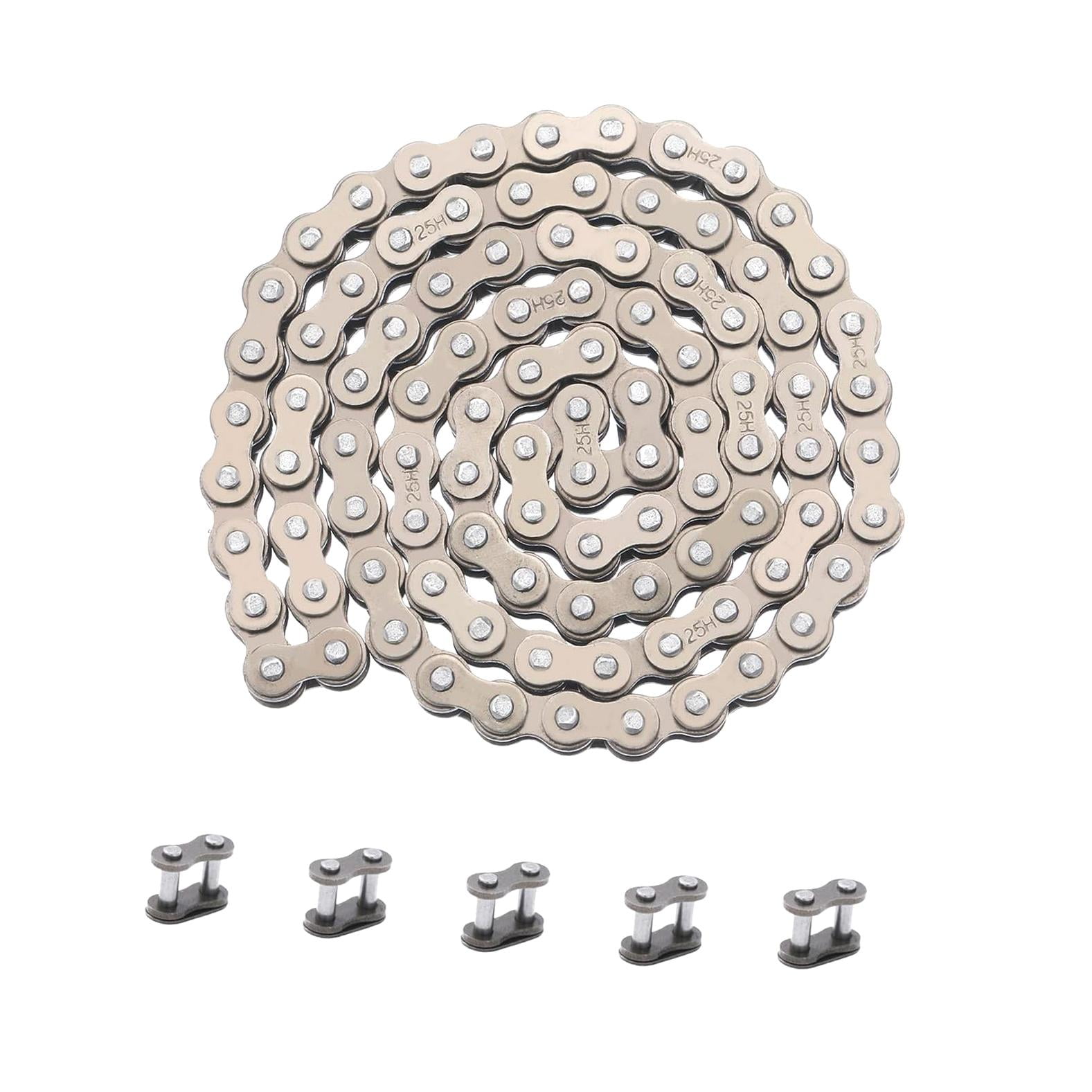 GZHJMY #25 Roller Chain 96 with 5 Master for E300 E325 E300S Electric Scooter PR200 Pocket ...