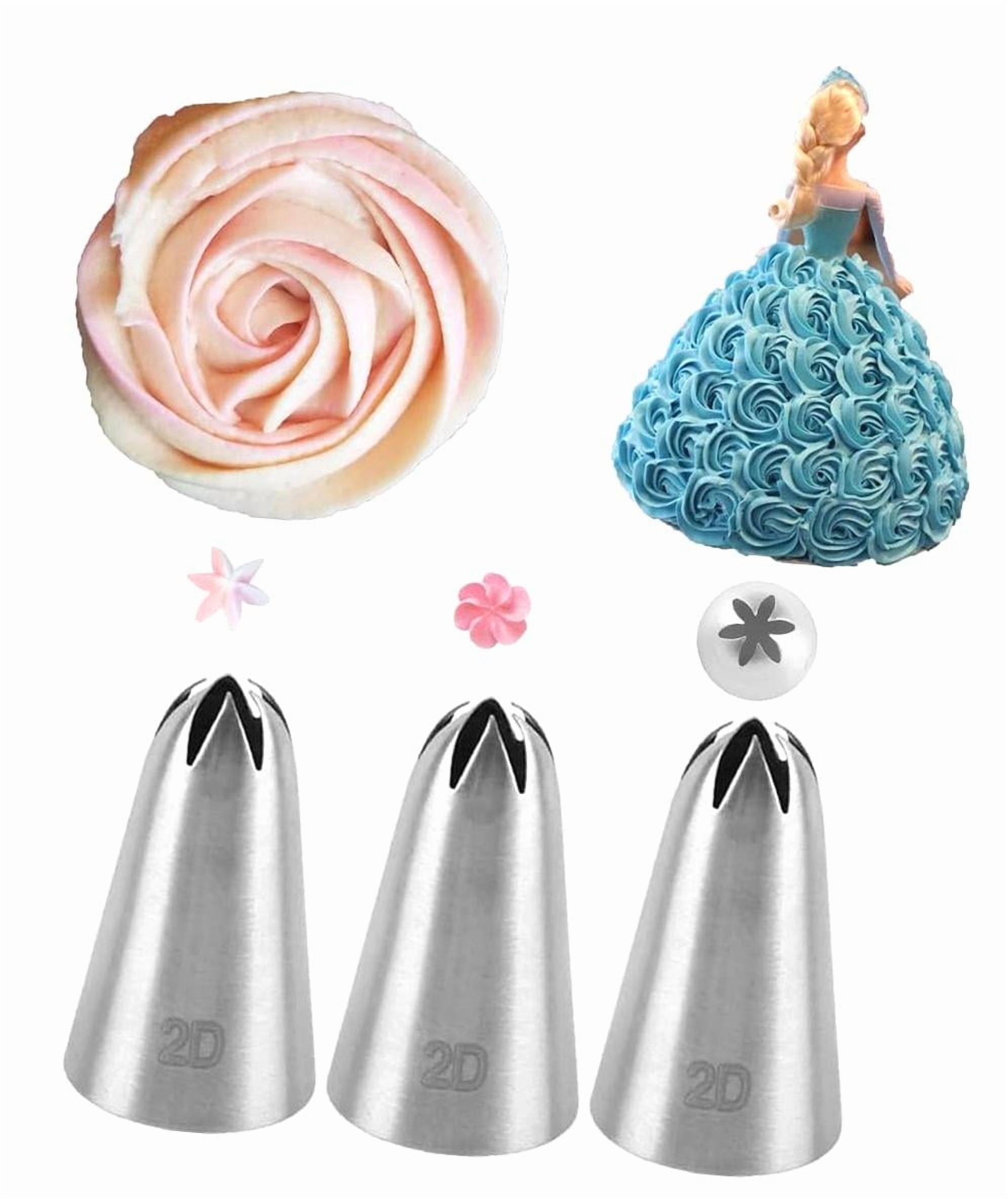 GZHJMY 2D Icing Tip, Large Drop Piping Tip, 2D Tip for , Open Star, 3 ...
