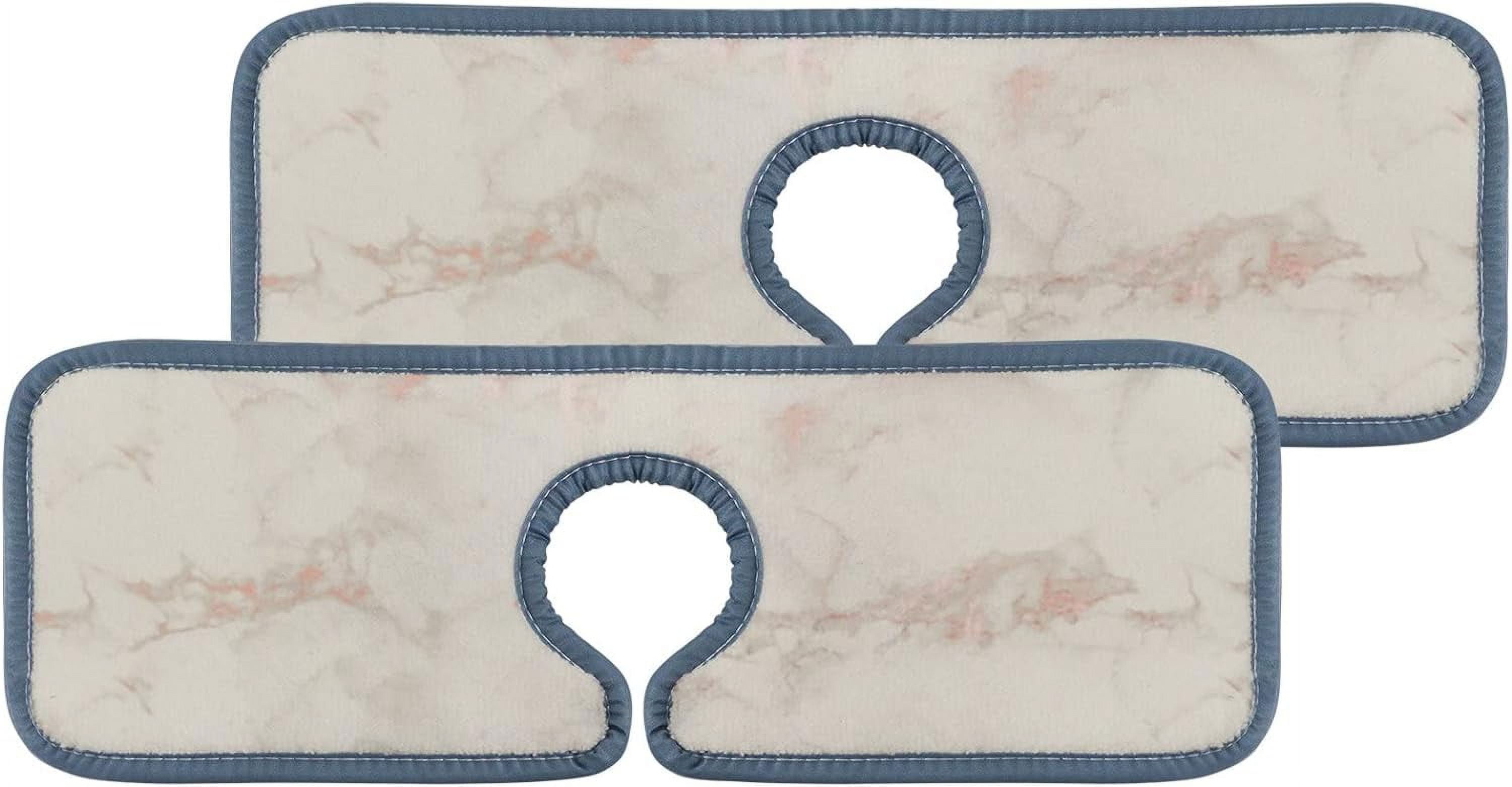 GZHJMY 2PCS Faucet Absorbent Mat, Marble Texture Washable Sink Splash ...