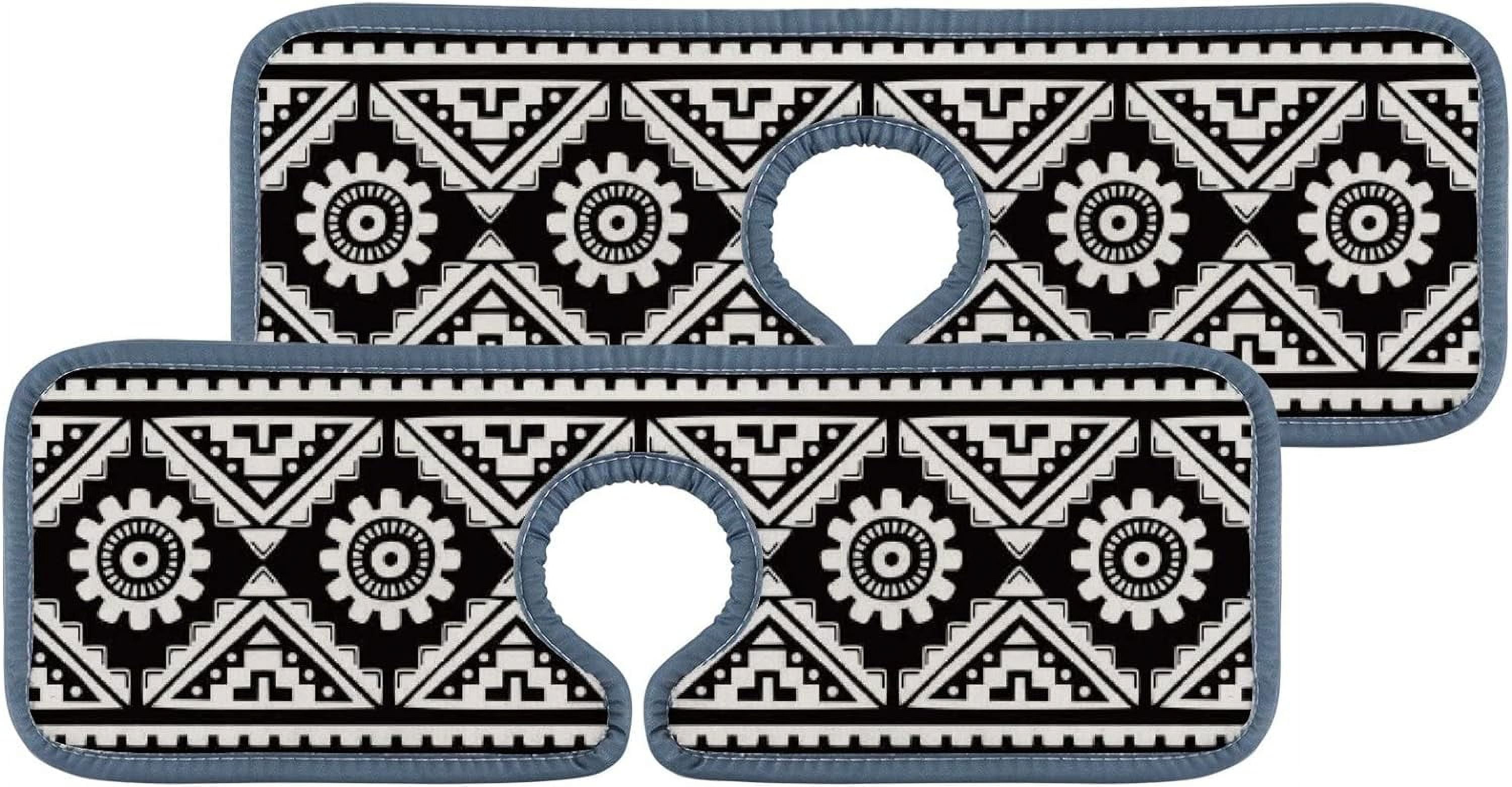 GZHJMY 2PCS Faucet Absorbent Mat, Native American Ethnic Style Washable ...