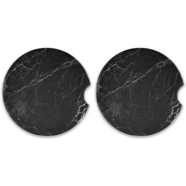 Car Coasters 4 Pack, 2.56" Absorbent Ceramic Coasters for Car ...