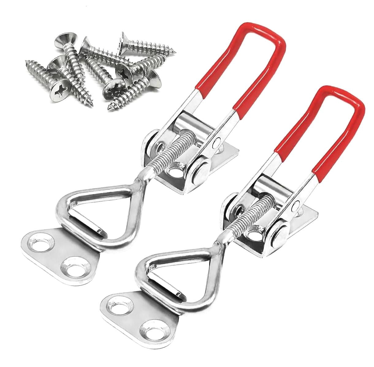 GZHJMY 2pcs Toggle Clamp 4001, 304 Stainless Steel Adjustable Latches ...