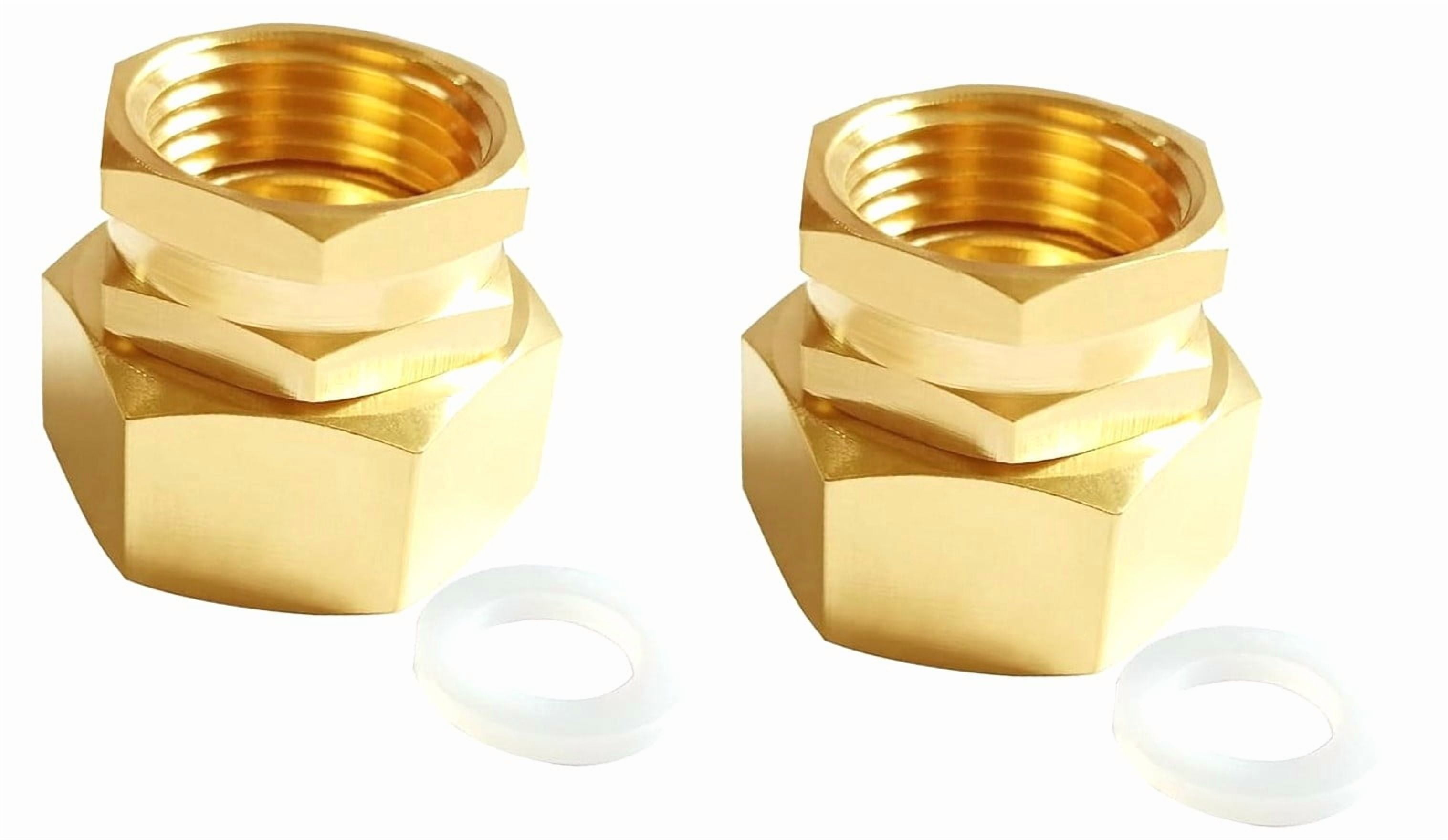 GZHJMY 3/4" GHT 1" NPT (1" ID 1-1/4" ID) Pipe Double Female Thread ...